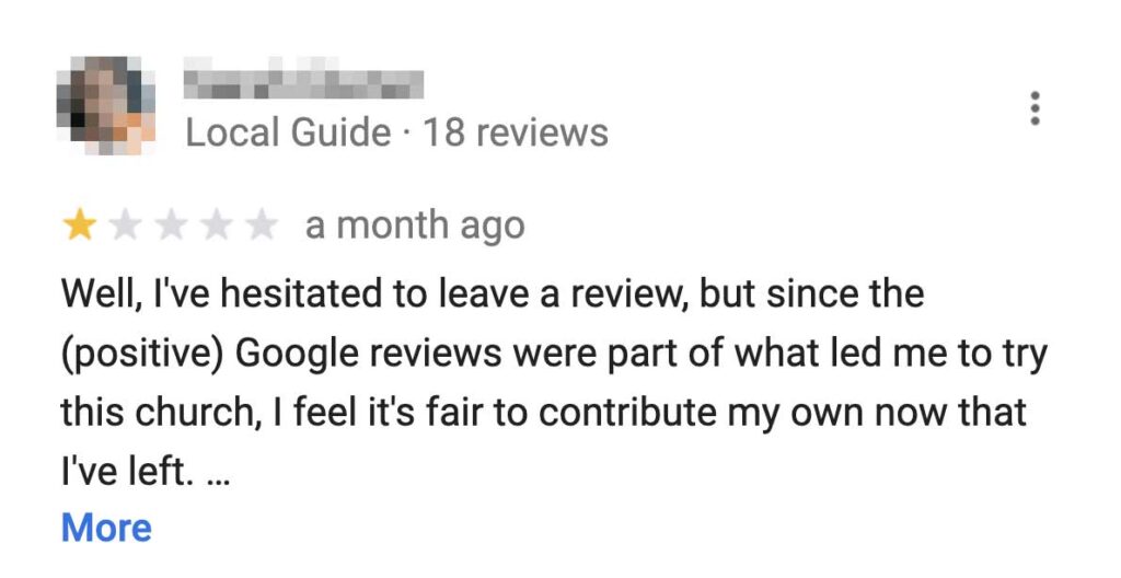 Hosea Church - Online Reviews from Social Media | LEAVING THE NETWORK